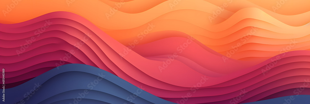Vector 3D abstract background with paper cut shapes. Colorful carving ...