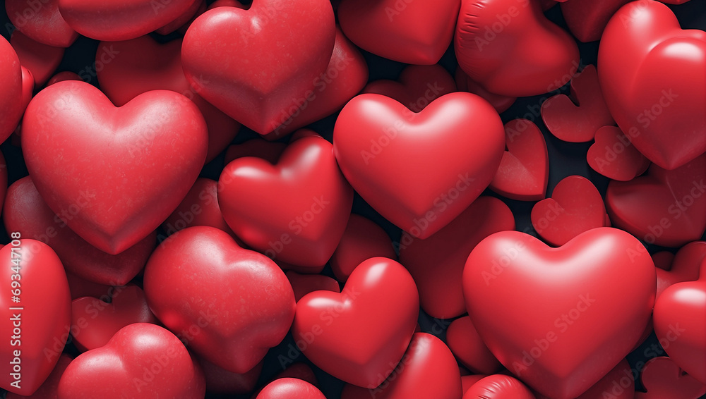 Beautiful, colorful heart-shaped background images for love, cute heart ...