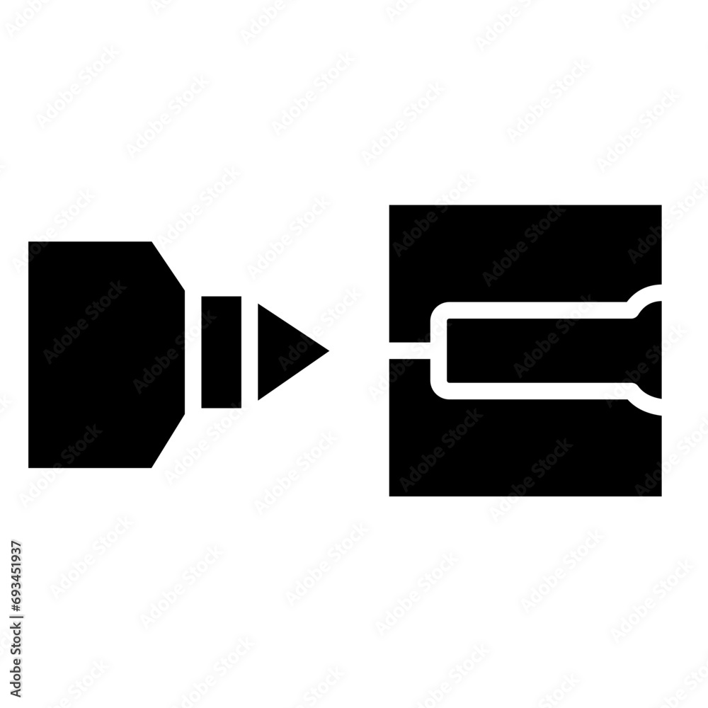 Injection Molding icon Stock Vector | Adobe Stock