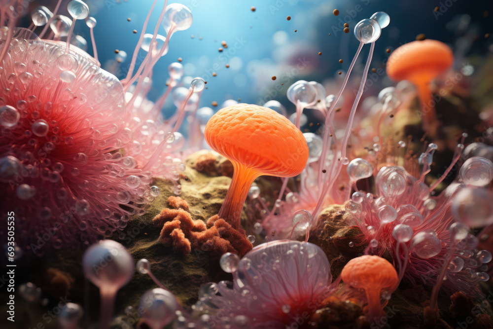 The microscopic world of archaea, ancient microorganisms thriving in ...