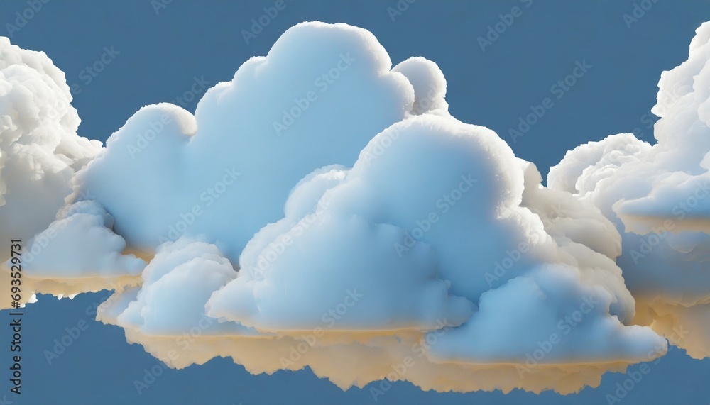 beautiful realistic clouds freedom shapes clipart isolate backgrounds ...