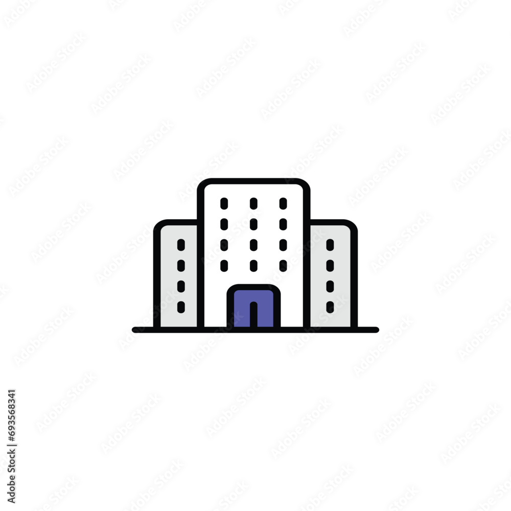 Headquaters icon design with white background stock illustration Stock ...