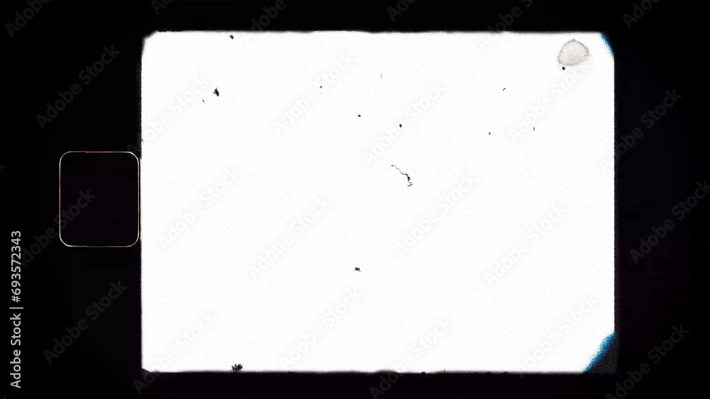 blank or empty super 8 film filmgrain dust and scratches. Opacity or ...