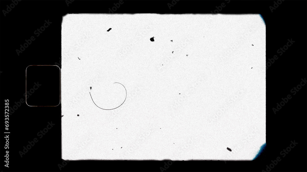 blank or empty super 8 film filmgrain dust and scratches. Opacity or ...