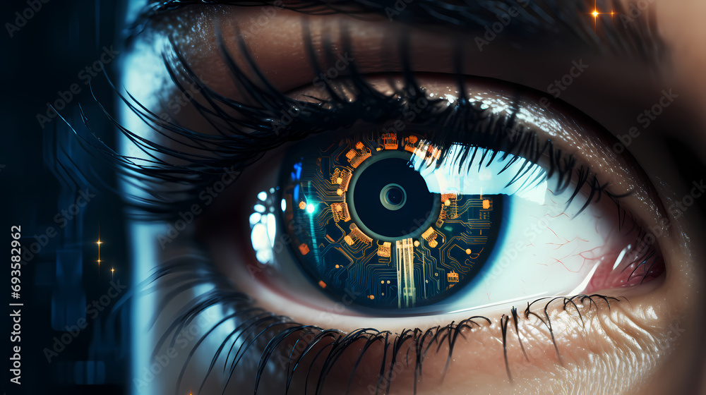 AR/VR augmented reality virtual reality becoming part of life concept ...