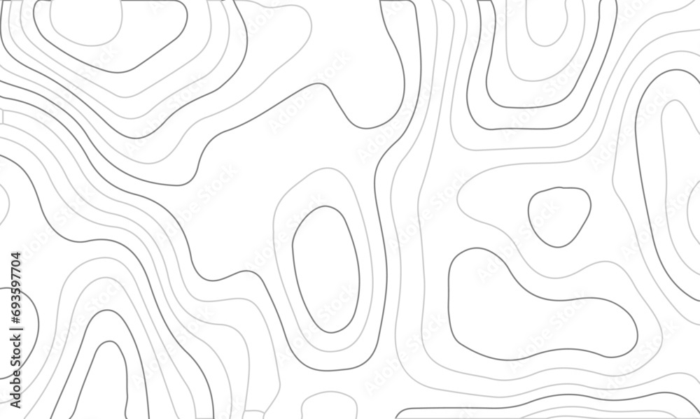 Black and white wavy paper curve relief abstract topographic map ...