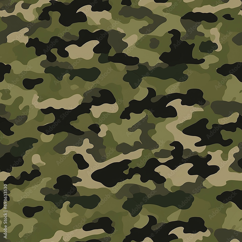 Seamless pattern military army texture Stock Illustration | Adobe Stock