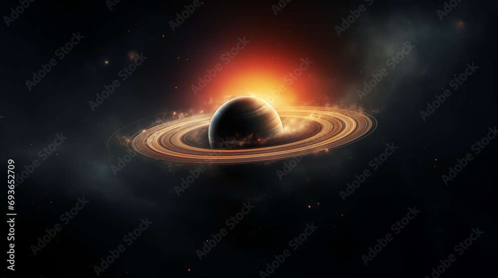 saturn hd wallpaper, background Stock Illustration | Adobe Stock