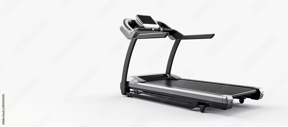 Sports simulator treadmill, isolate, white background. AI generated ...