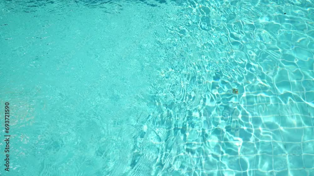 water swimming pool texture and surface water on pool, reflection blue ...