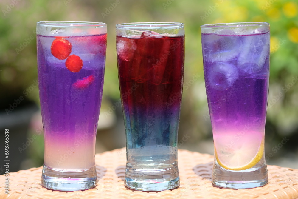 Es Bunga Telang Rosella is Fresh drink made from telang flower (Asian ...