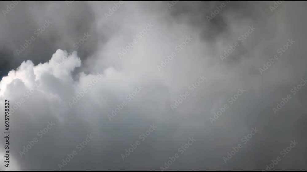 Vidéo Stock Rising Wall of Endless Smoke Steam Loop cloud, abstract ...