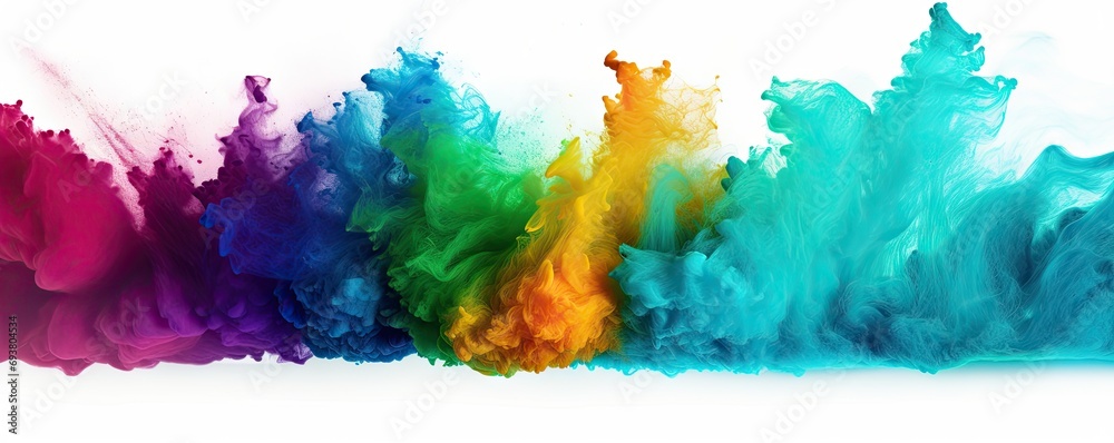Abstract paint explosion. Vibrant symphony of colors and textures ...