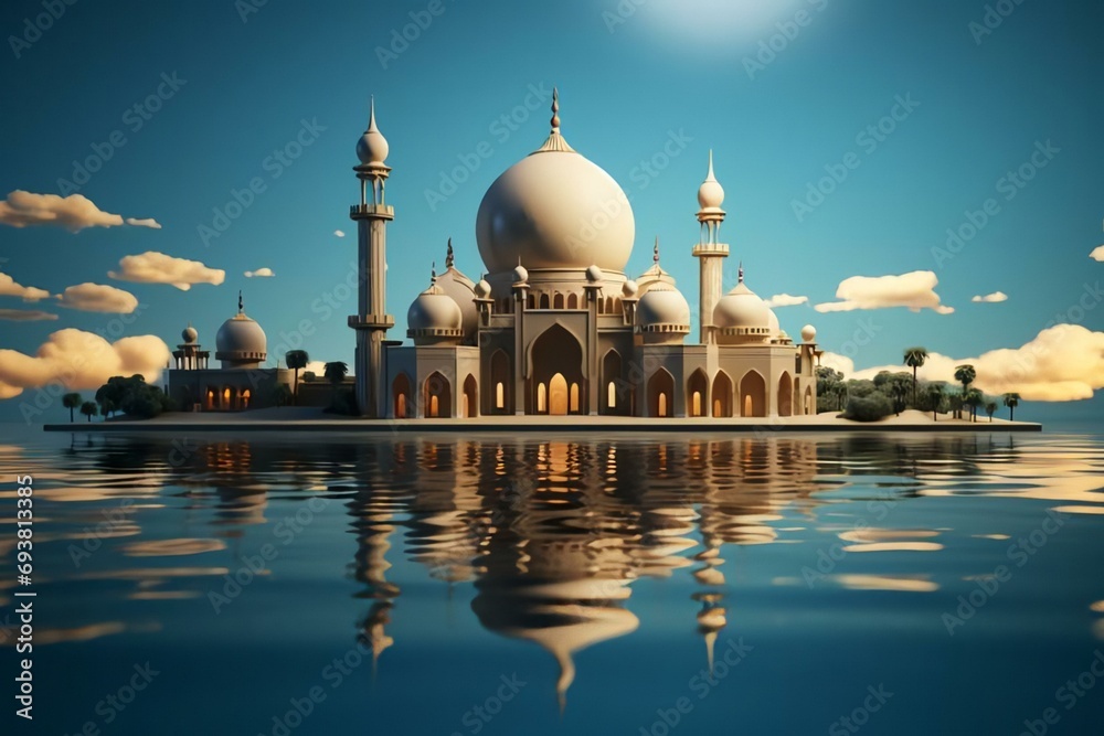 religion, mosque, islam, ramadan, greeting, moon, month, calligraphy ...