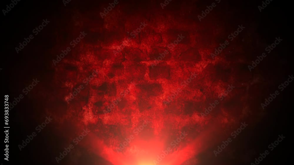 A striking red light against a dark backdrop; an ideal background for ...