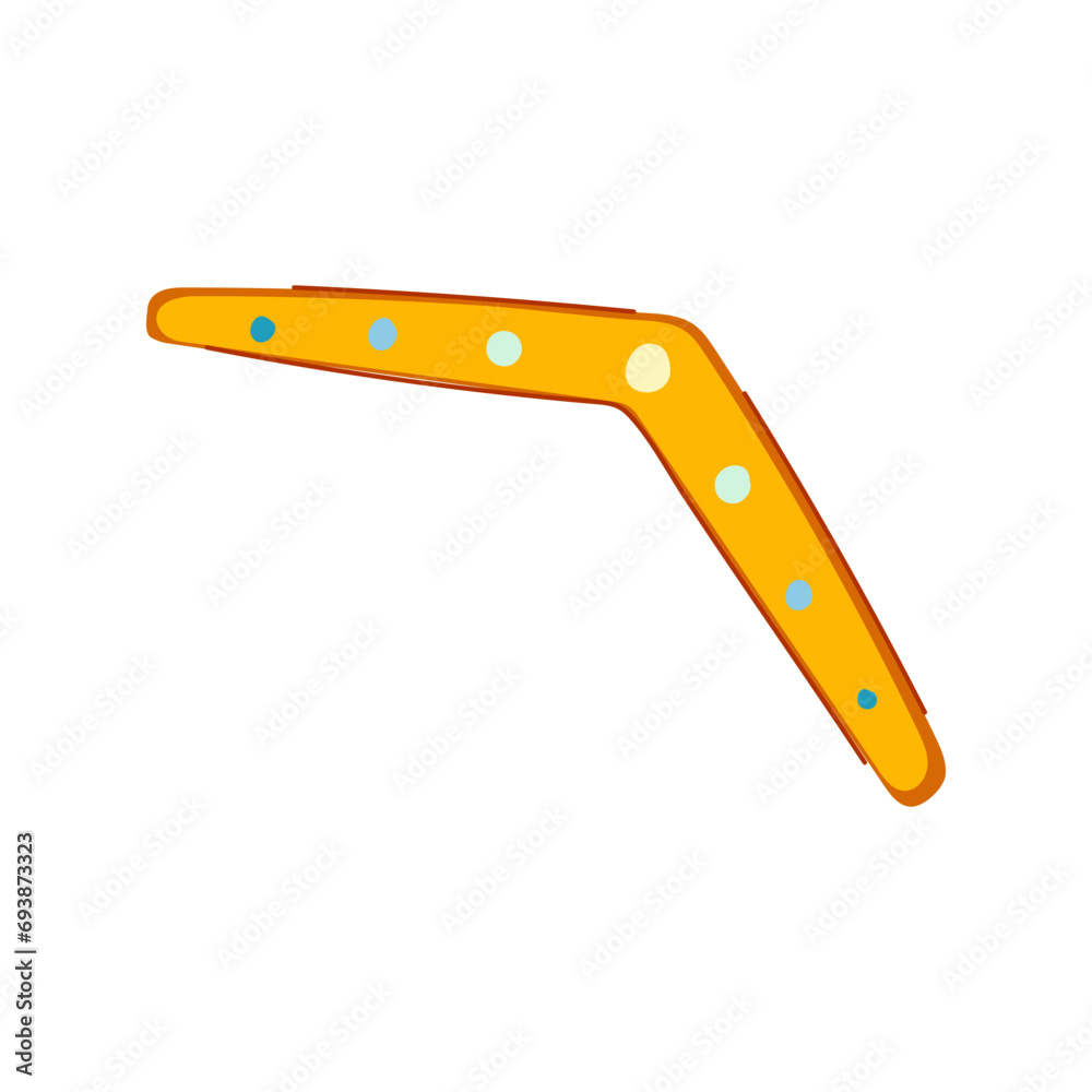 curve boomerang cartoon. bumerang aborigine, outline silhouette, fly ...