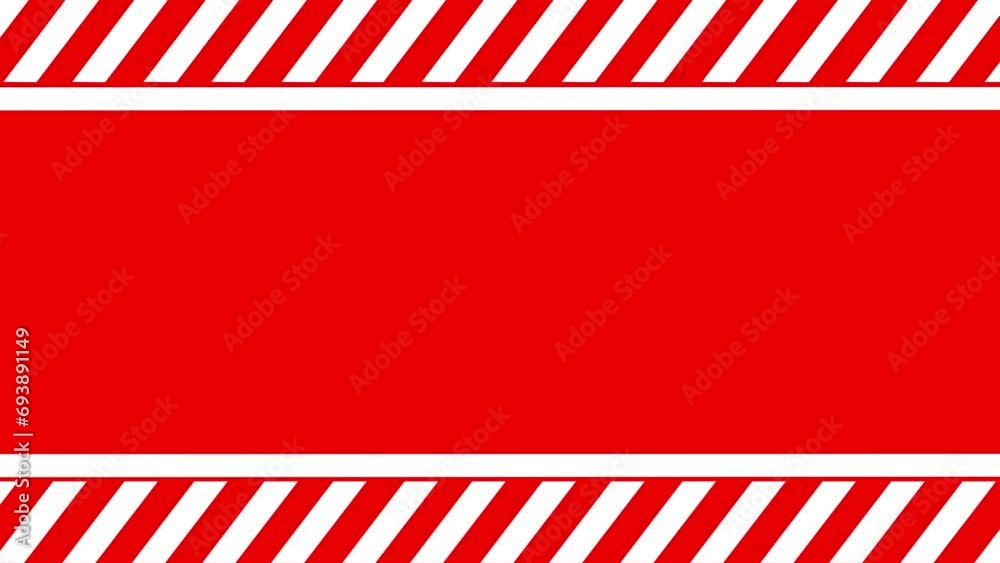 Animation of barricade tape or warning tapes. The concept of an ...