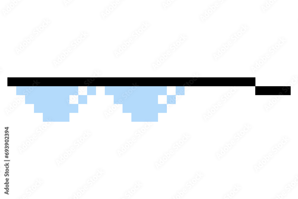 Pixel glasses meme. Like a boss meme. Pixelation, accessory optical ...