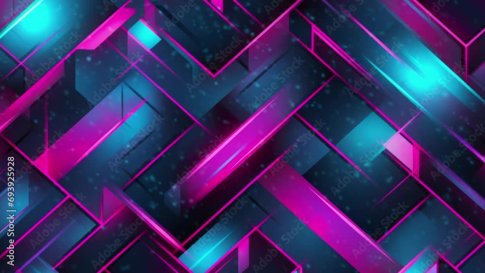 Synthwave tech digital synthwave hot pinks and cyan seamless, pattern ...