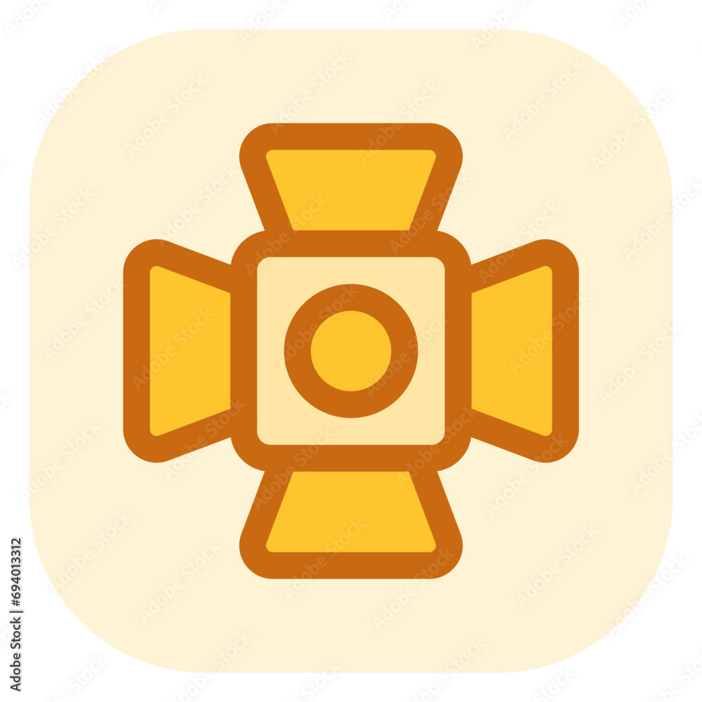 Editable lighting set vector icon. Movie, cinema, entertainment. Part ...