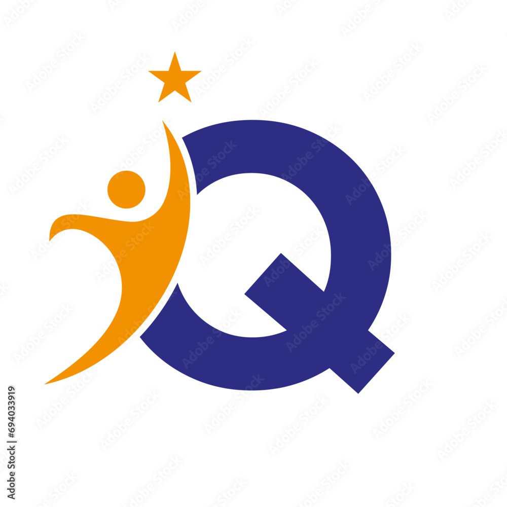 Letter Q Bio Logo, Health Care Symbol, Healthy Logotype, Care Sign ...