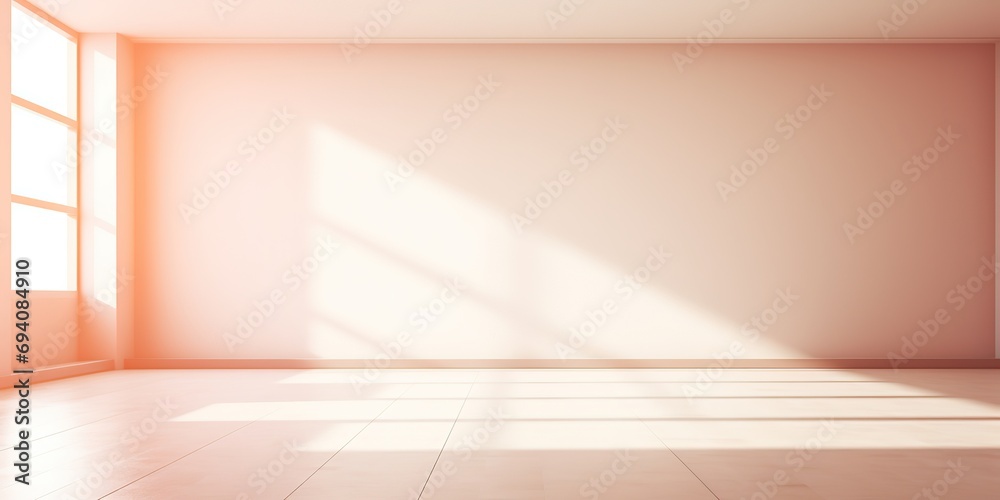 blank clean empty room with natural light from window with hardwood ...