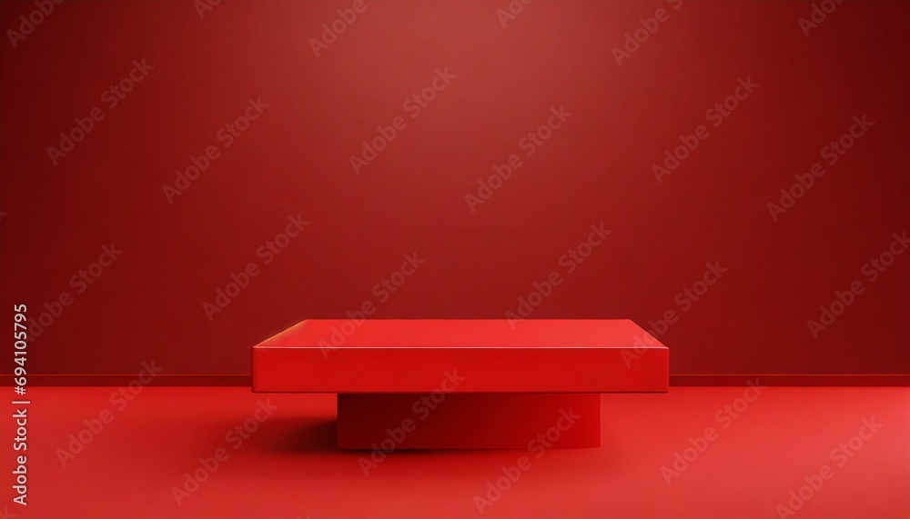 long red table podium 3d background stage with empty presentation show ...