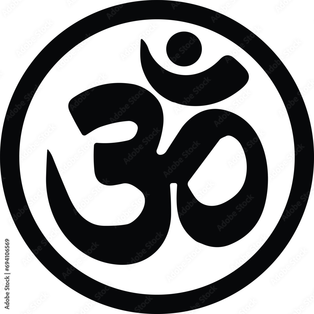 Hinduism sign | Hindu symbol | spiritual symbol | om symbol | Om icon ...