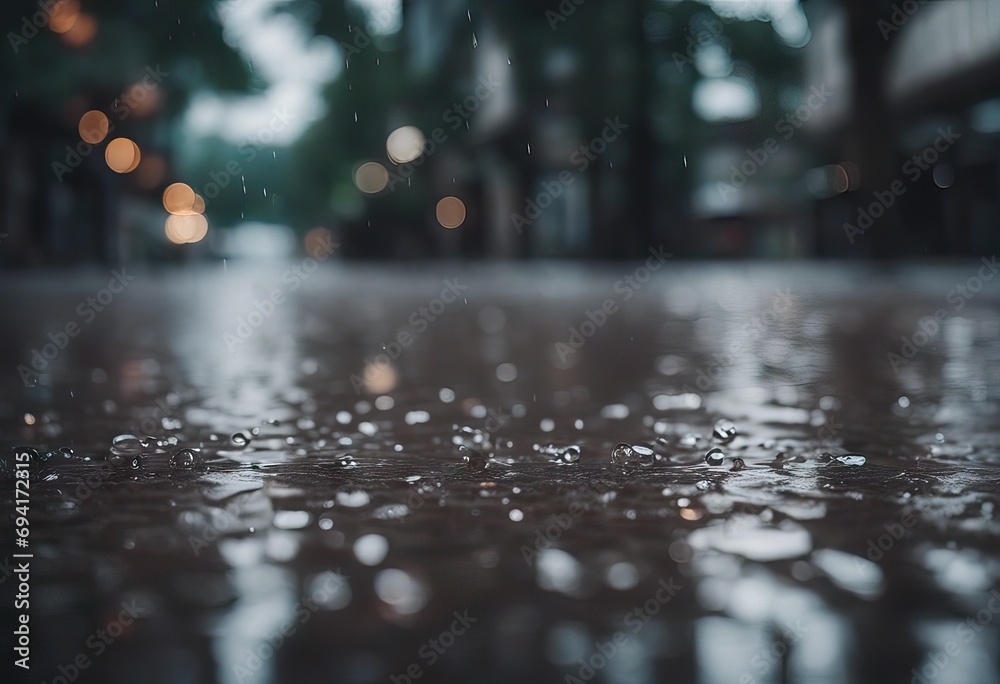 Rain water drop falling to the floor in rainy season stock photoRain ...