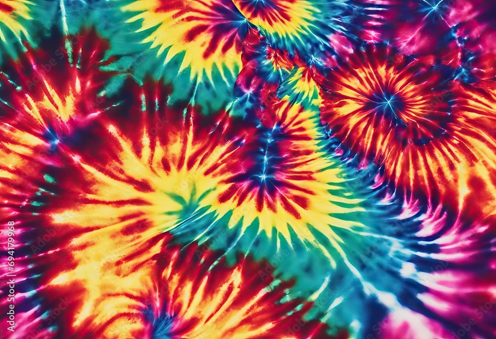 Psychedelic Tie Dye, a 1960s Style Symbol of Peace Background stock ...