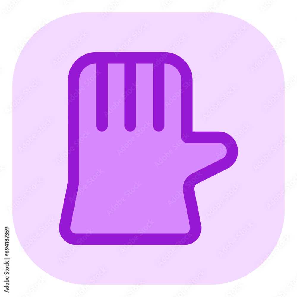 Editable rubber gloves vector icon. Part of a big icon set family ...