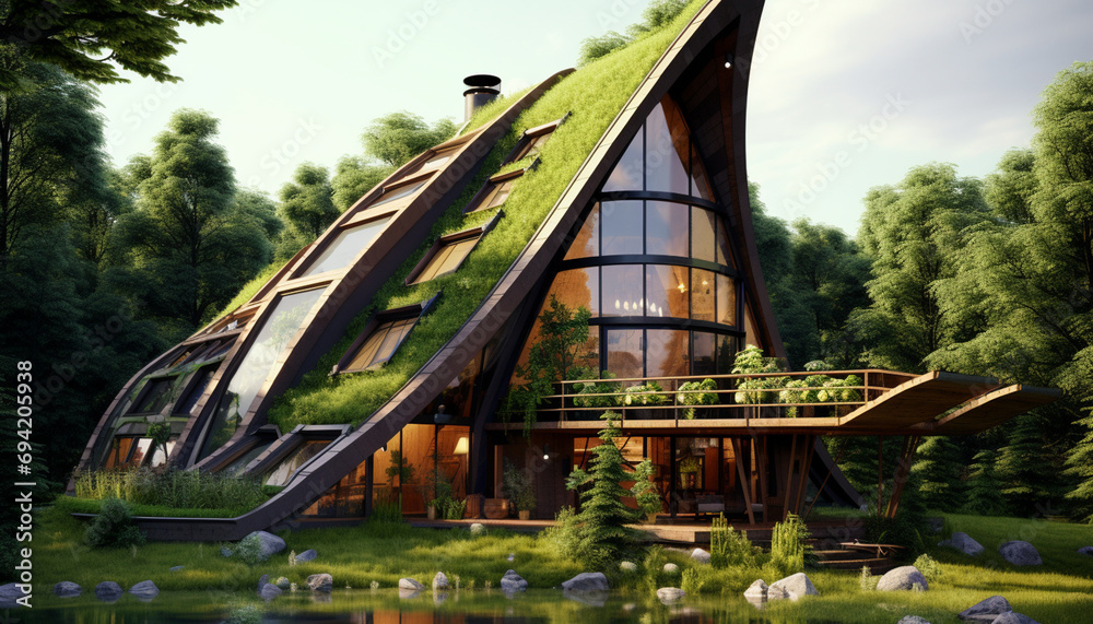 Embark on a sustainable living journey with an eco-friendly house ...