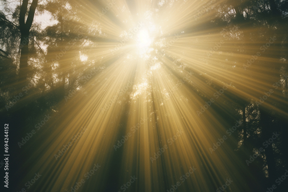 Abstract representation of anticrepuscular rays, a rare optical ...