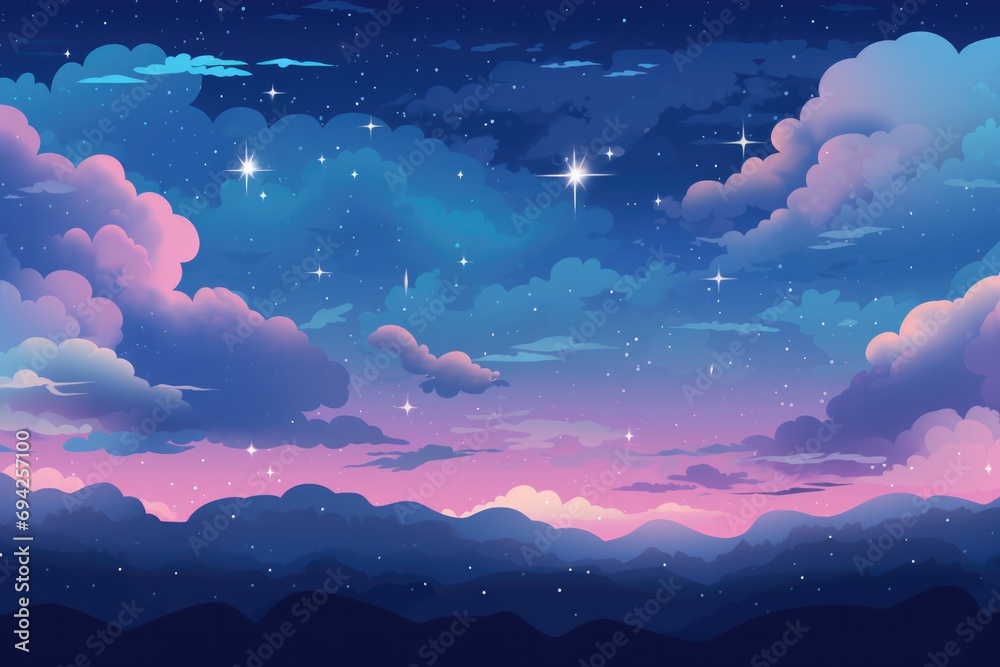 Sky cloud space galaxy background with stars. Stock Photo | Adobe Stock