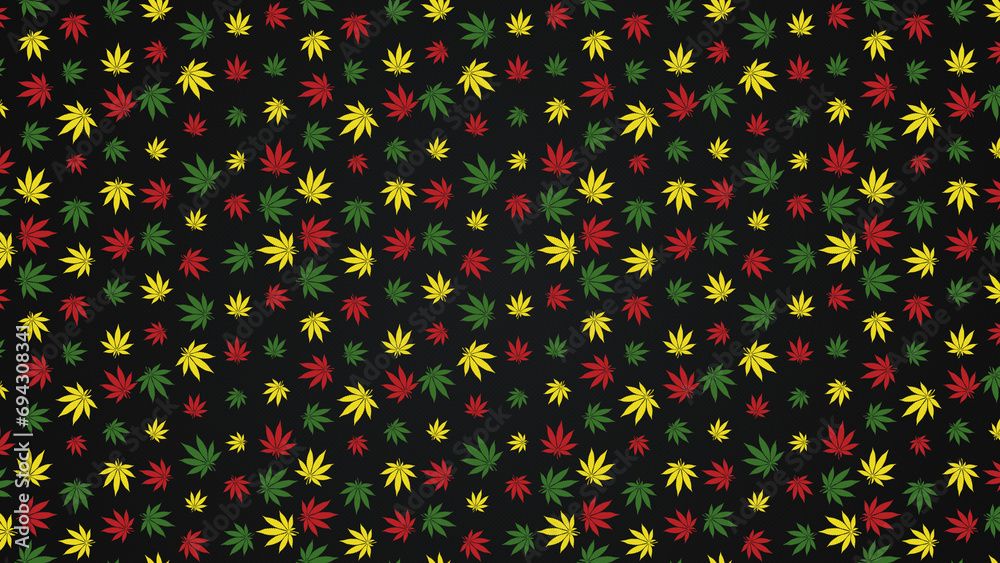 Cannabis leaves illustration texture rasta colors background wallpapers ...
