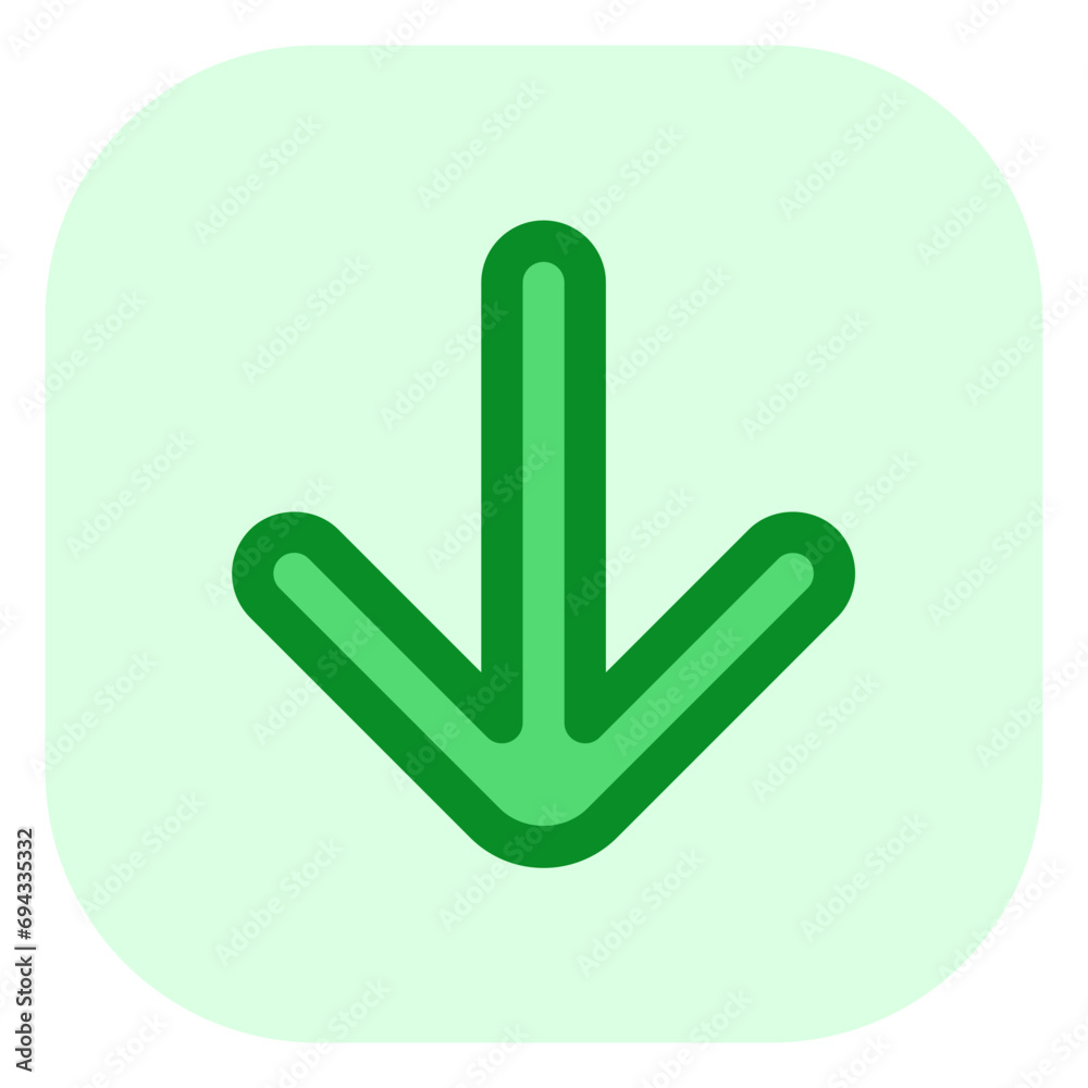 Vector single arrow chevron down icon. Black, white background. Perfect ... Vector single arrow chevron down icon. Black, white background. Perfect ...