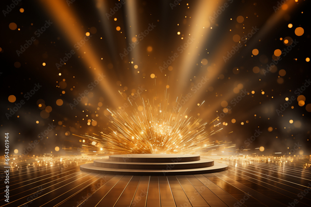 victory stage spotlight background lightening event Stock Photo | Adobe ...
