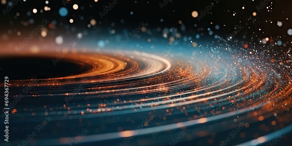 Captivating illustration depicts abstract representation of cosmic ...