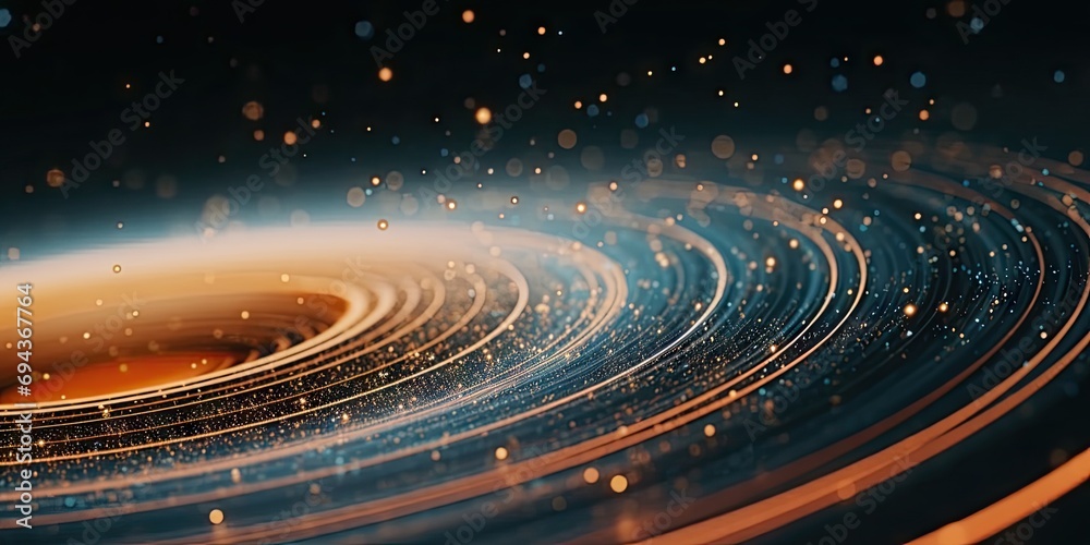 Captivating illustration depicts abstract representation of cosmic ...