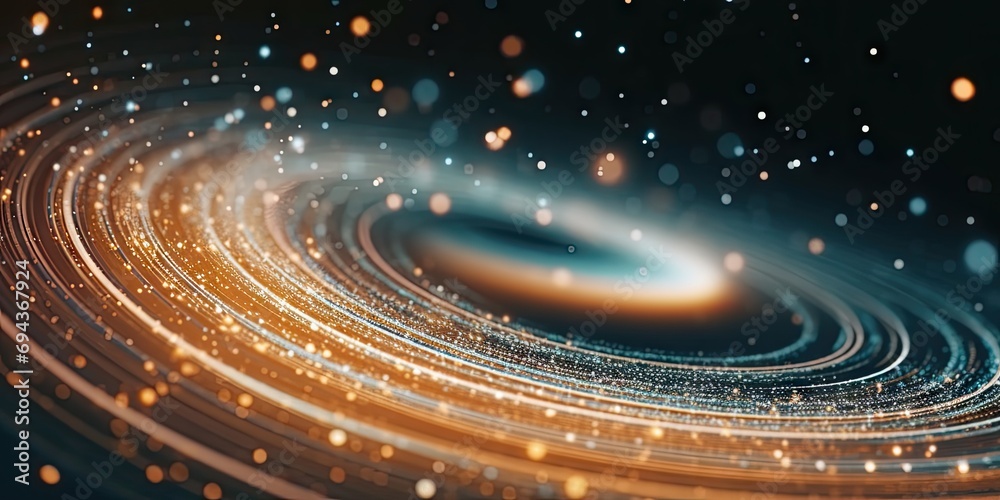 Captivating illustration depicts abstract representation of cosmic ...