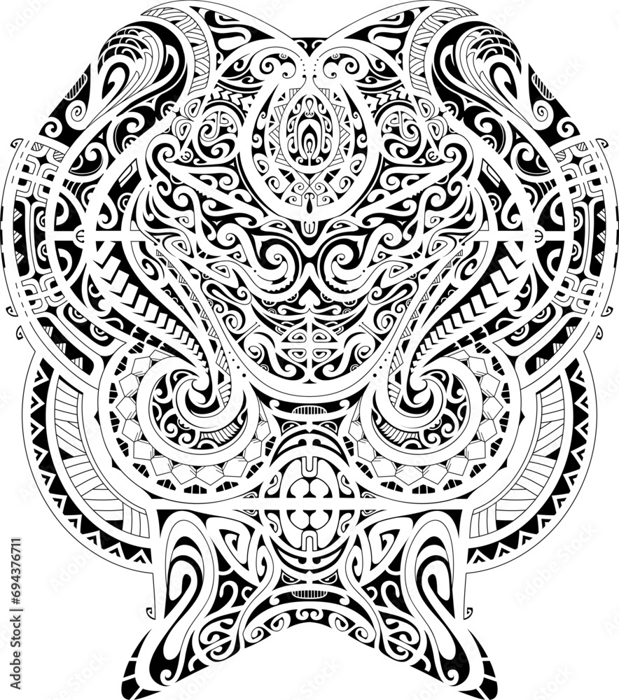 Polynesian style tattoo design Stock Vector | Adobe Stock