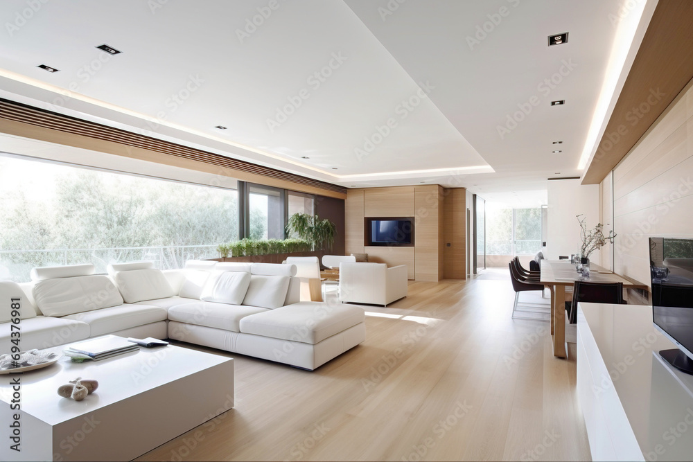 Smart home, control technology with digital automation application ...