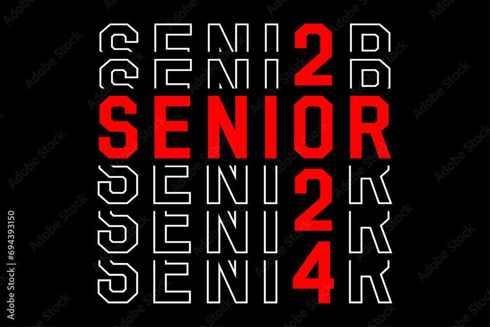 Senior 2024 Class of 2024 Seniors Graduation 2024 Senior 24 T-Shirt ...