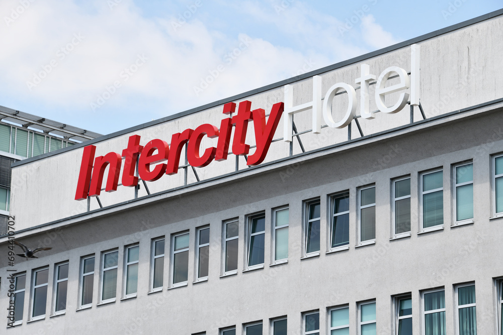 Berlin, Germany - June 8, 2023: Logo of Intercity Hotel in Berlin ...
