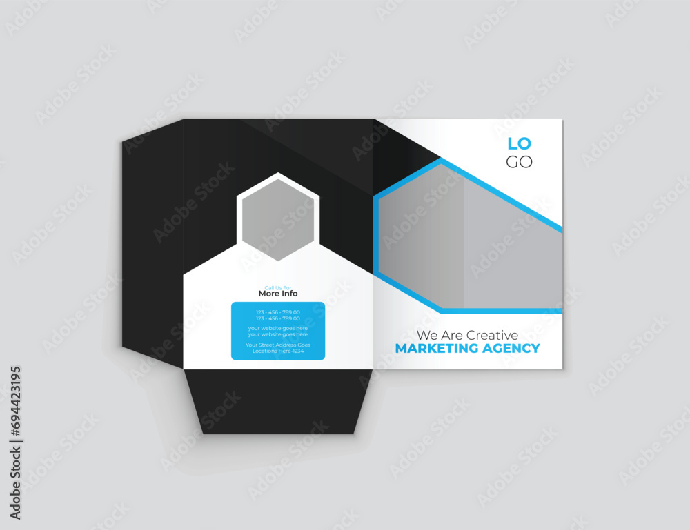 Corporate Folder Template design, Business annual report, catalog ...