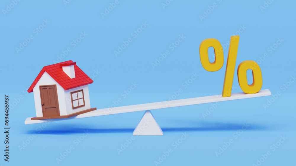 Mortgage payment concept. Investment opportunity, house loan, housing ...