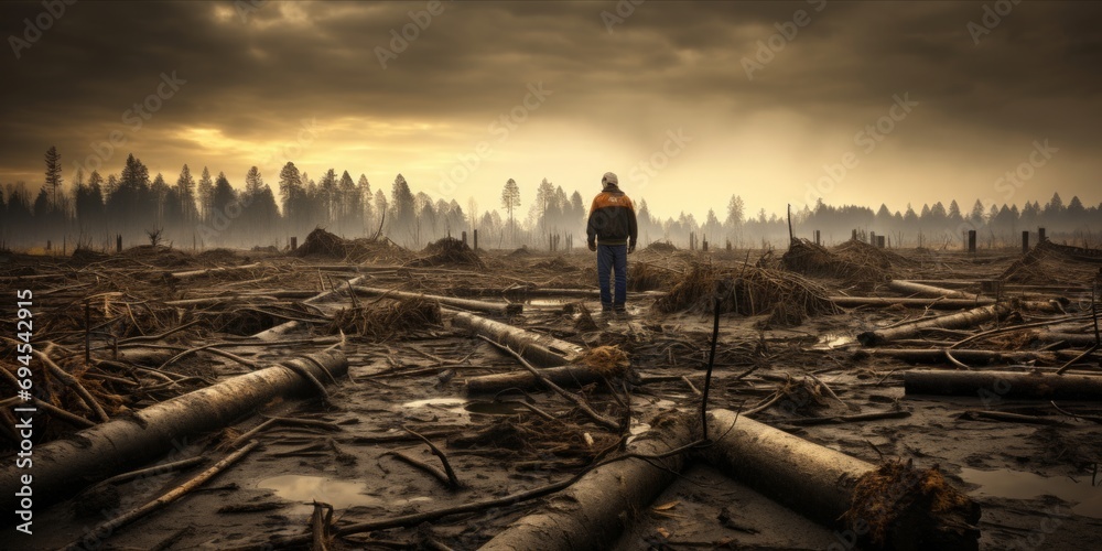Silent Destruction: Witness the illegal felling of trees by forest ...