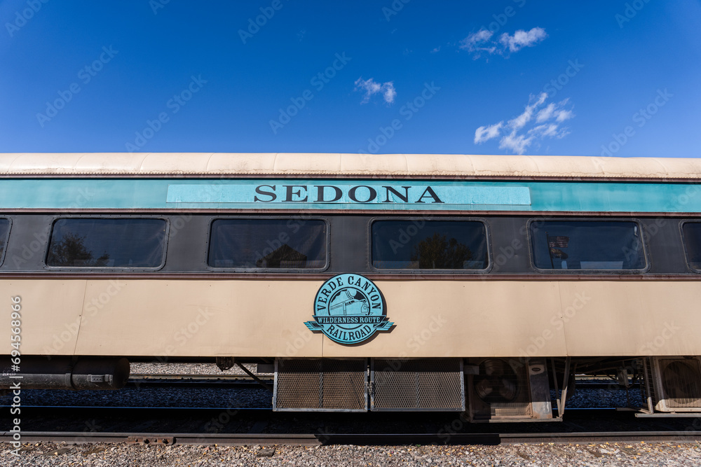 Clarkdale, AZ - Nov. 17, 2023: The Sedona car on the Verde Canyon ...