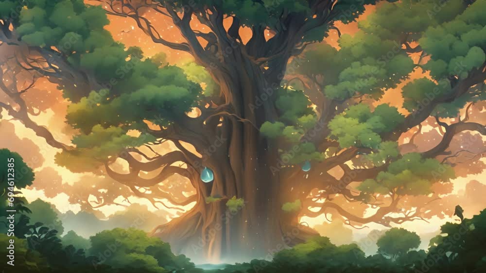 dense canopy towering trees Wandering Wisp Whirlwind Wilderness creates ...