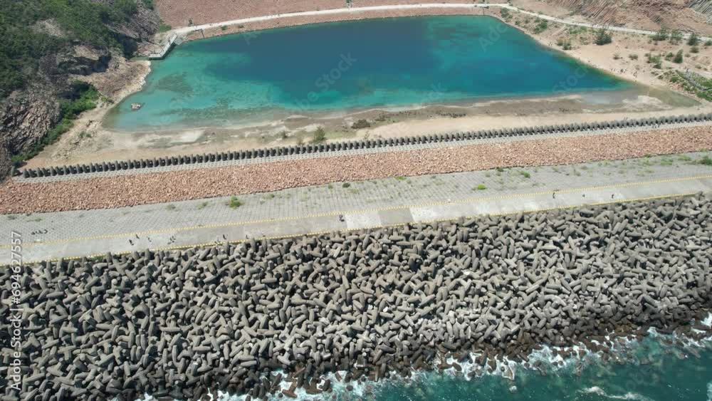 High Island Reservoir East Dam in Sai Kung Hong Kong Global Geopark ,is ...